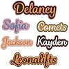Amazon.com: Custom Embroidered Name Patches, Personalized Name Tags, Custom Name Patch Iron on ...