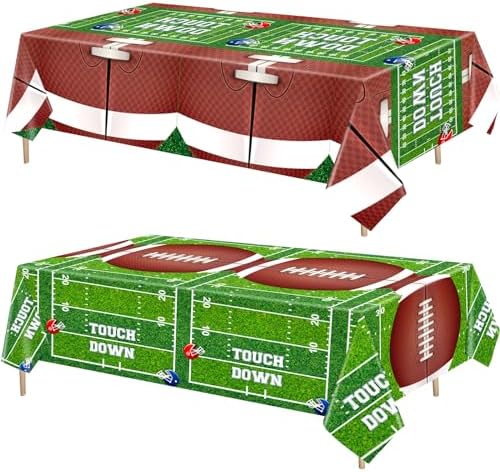 Amazon.com: AnapoliZ Football Tablecloth Plastic | 3 Pcs Party Pack (54 ...