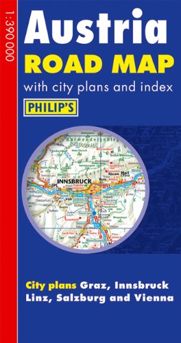 Austria and Switzerland Road Map (Philip's Road Atlases & Maps): Philip ...