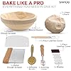 Amazon.com: Swice Bread Proofing Basket, Round 9-Inch Banneton ...