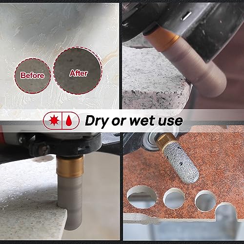 DT-DIATOOL Diamond Milling Bit 20mm Enlarge Existing Holes of Porcelain ...