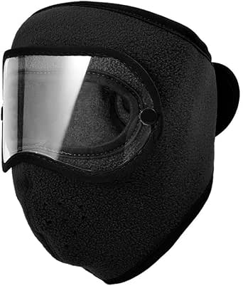 Amazon.com: Fleece Thermal Mask with Removable Goggles, Face Protection ...