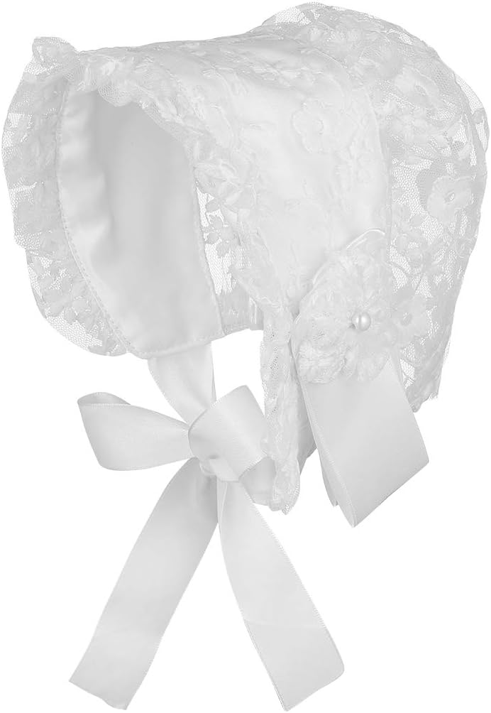 Amazon.com: Battenburg Baby Linen Keepsake Bonnet - Made in USA : Baby