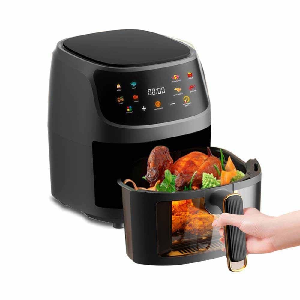 PLUMAZE 8L Electric Air Fryer Oven with Rotisserie & Grill - LCD ...