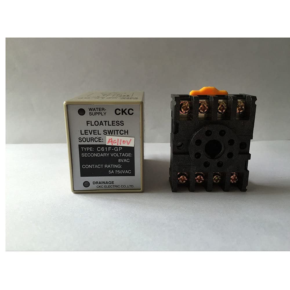Buy C61F-GP 110VAC floatless Level Switch/Relay with Socket/Base C61F ...