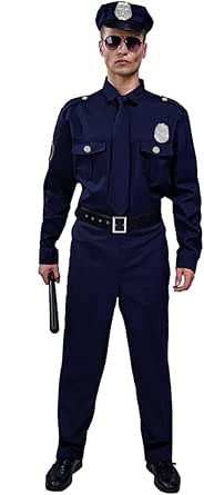 Amazon.com: KalcyKizz Adult Police Costume for men : Clothing, Shoes ...
