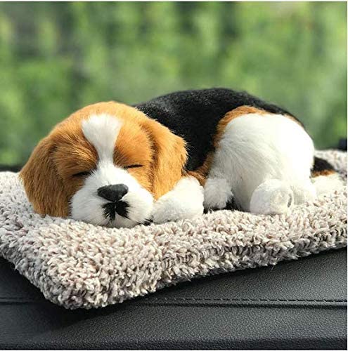 AUTOXYGEN Car Dashboard Dog Plush Toy Soft Sleeping Puppy Toy for Home ...