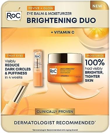 Amazon.com: RoC Multi Correxion Revive + Glow Vitamin C Eye Balm, Skin ...