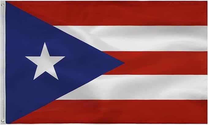 Amazon.com : Puerto Rico flag 3x5 FT-Puerto Rican Flags Indoor/Outdoor ...