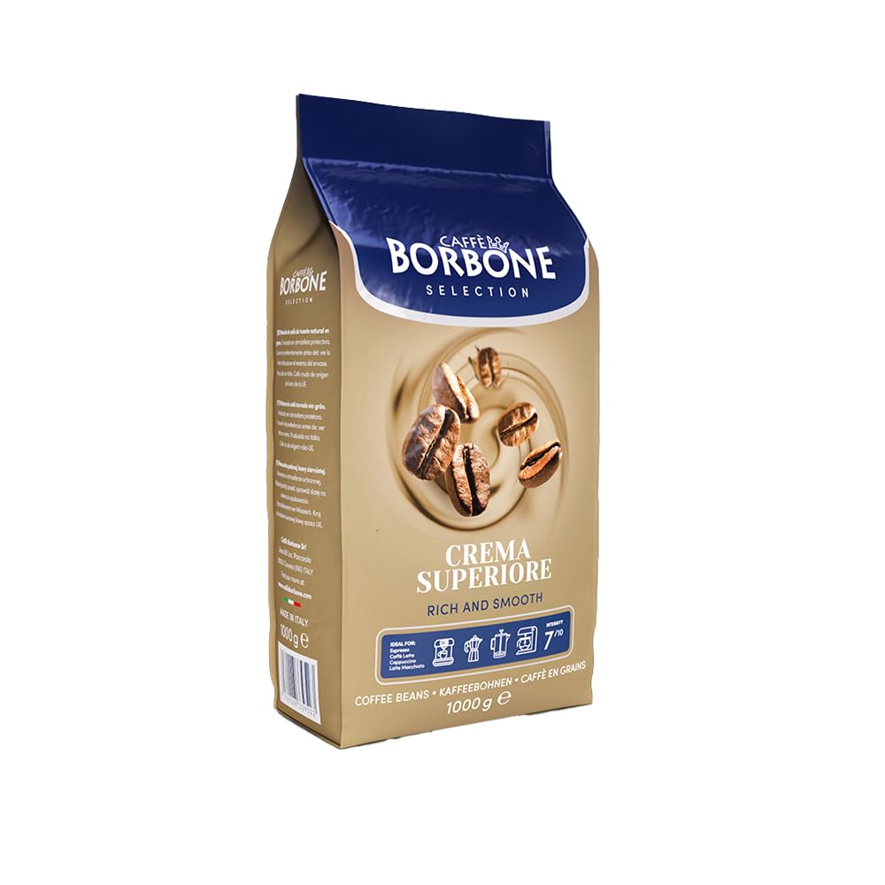 Caffe Borbone Whole Bean Coffee, Crema Superiore, Medium Roast, Creamy ...