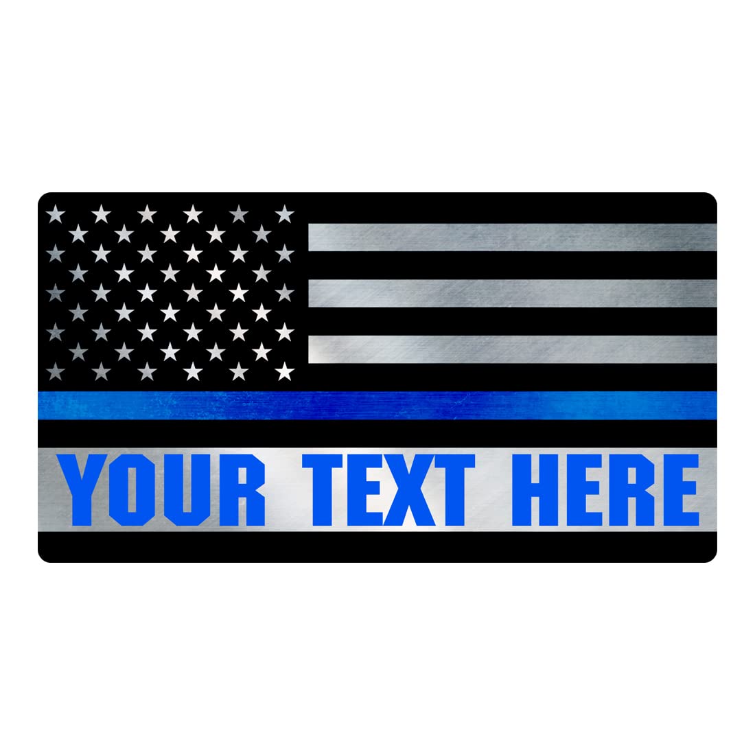 Amazon.com - Custom Thin Blue Line Flag Sticker - Show Your Support w ...