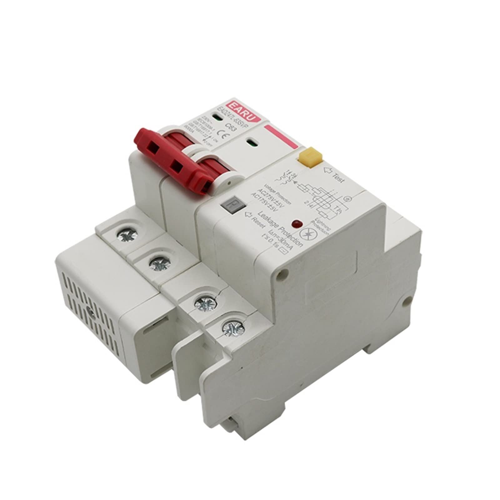 Snapklik.com : RIQVFAEUN 230V 2P SPD Residual Current Circuit Breaker