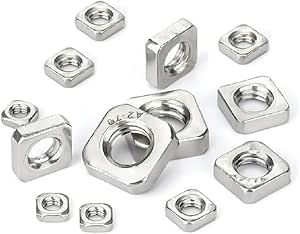 Amazon.co.jp: 10/20/50 pcs Square Thin Nuts M3 M4 M5 M6 M8 304 ...