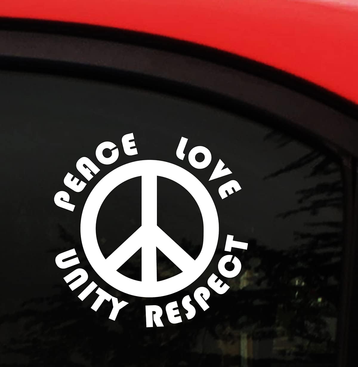 Amazon.com - Plur - Peace Sign Decal Sticker- EDM- Peace Love Unity ...