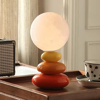 Mgchayoli Aesthetic Cute Small Lamp Modern Orange Cool Funky Stacked ...