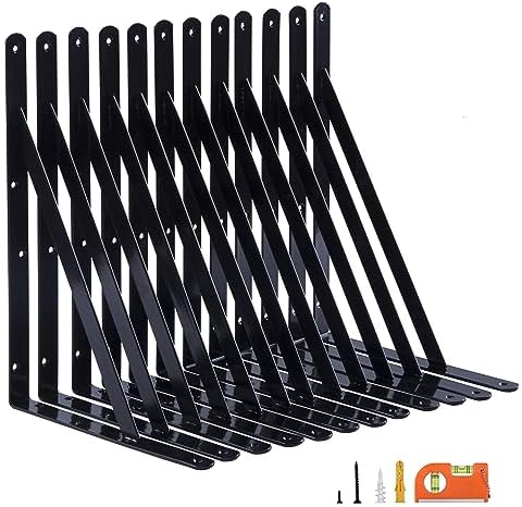 Amazon.com: NEODROP 4-Pack 18 Inch Heavy Duty Shelf Brackets, Thicken ...