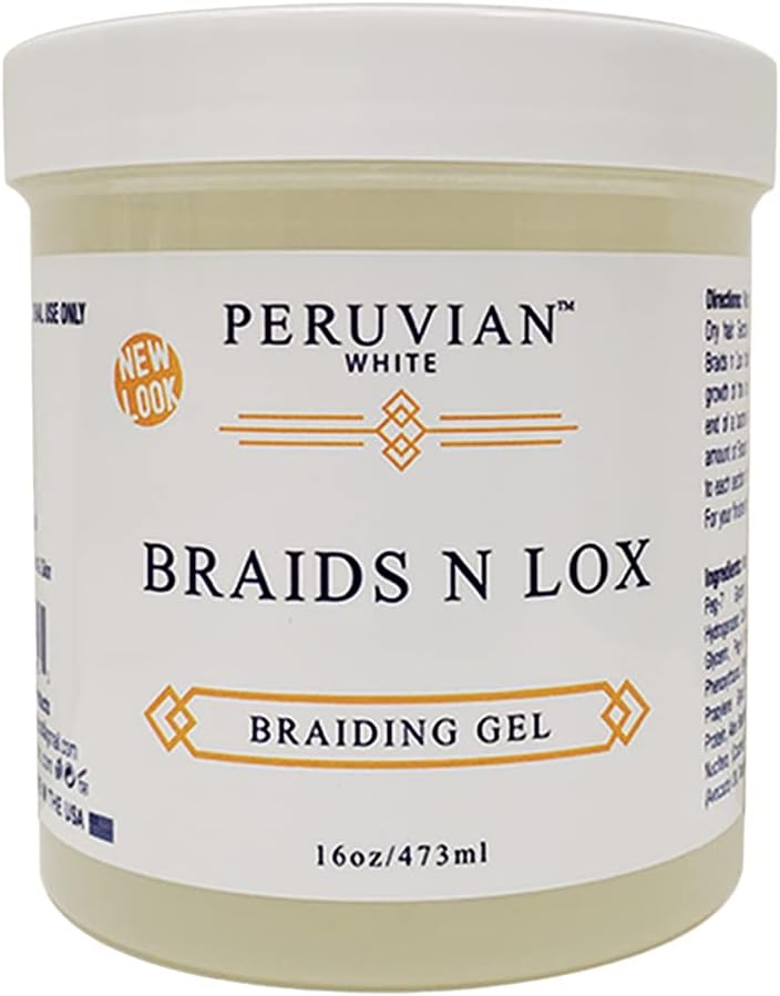 Amazon.com: Peruvian white Braids N Lox Braiding Gel, 16 oz. : Beauty ...