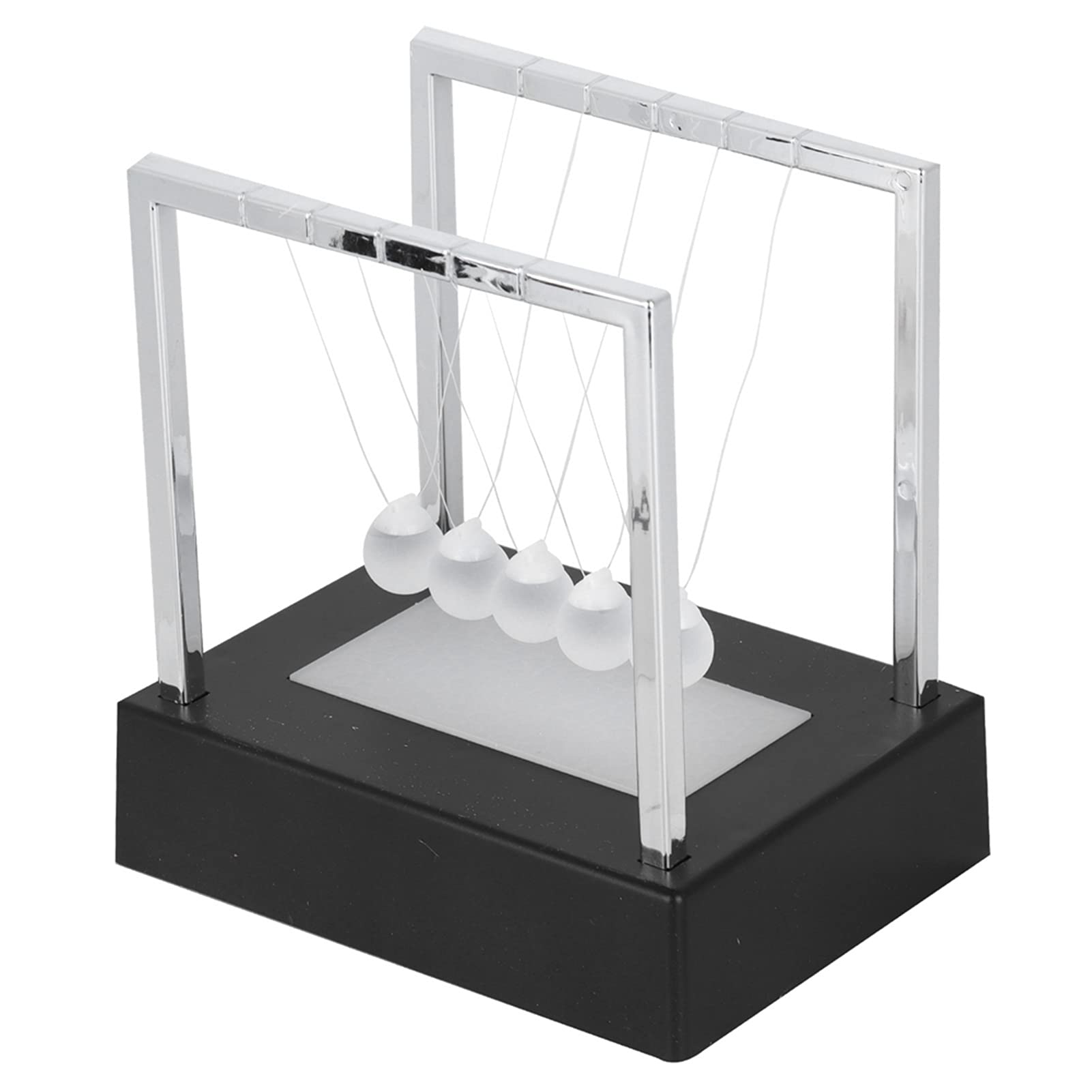 Newtons Cradle Office Desk Toy Gravity Balance Balls 7'' X 6'' X 7 ...
