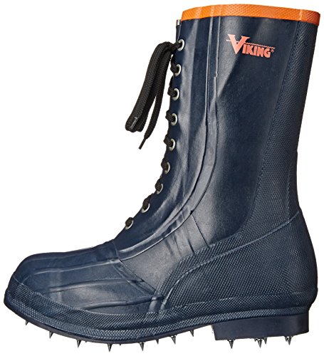 Viking Footwear Spiked Forester Caulk Boot, Black/Orange, 8 M US ...