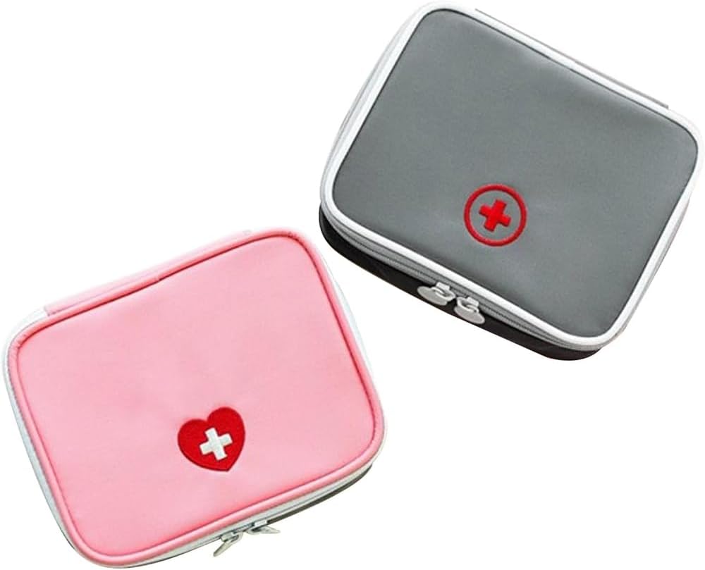 Emergency Medical Kit, 2PCS First Aid Bag Portable Medication Storage ...