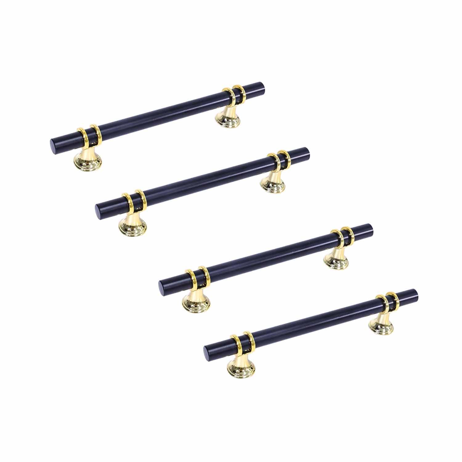 WJXFHTD 4Pack Art Deco Cabinet Pulls Aluminum Cabinet Handle Funky ...