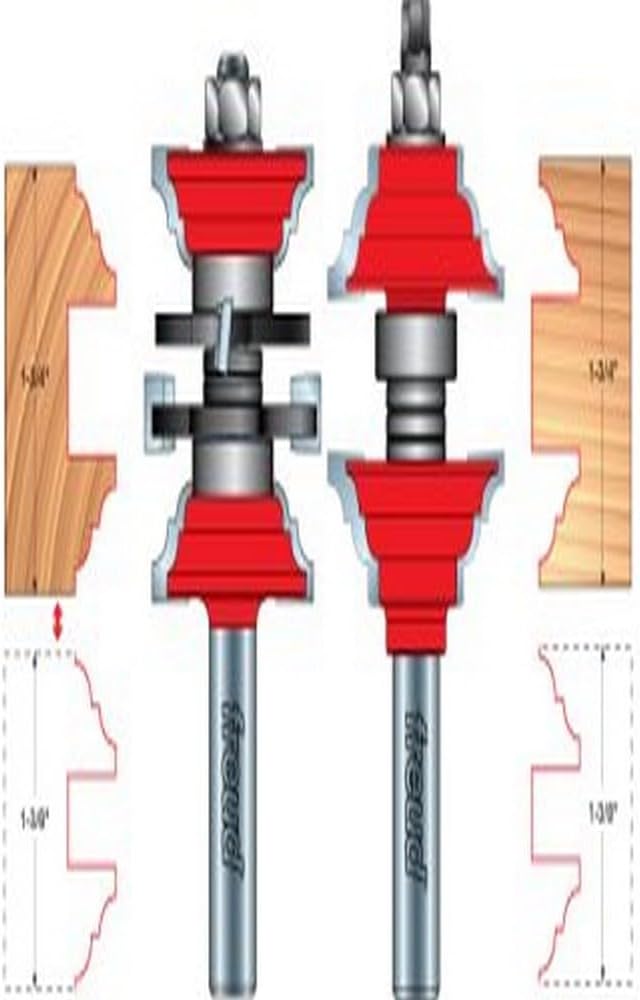 Freud 99-269: 1-7/8" (dia.) Entry & Interior Door Router Bit System ...