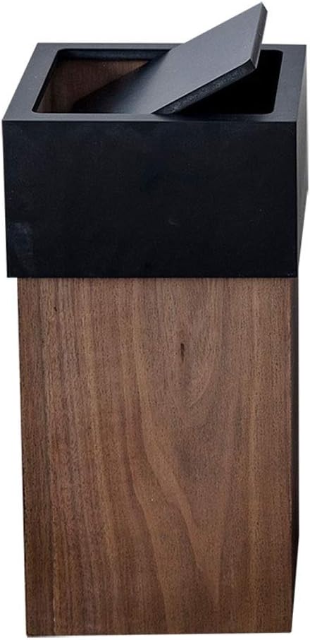 Amazon.com: MYBA Trash Can Wood Trash Can Square Original Ecological ...