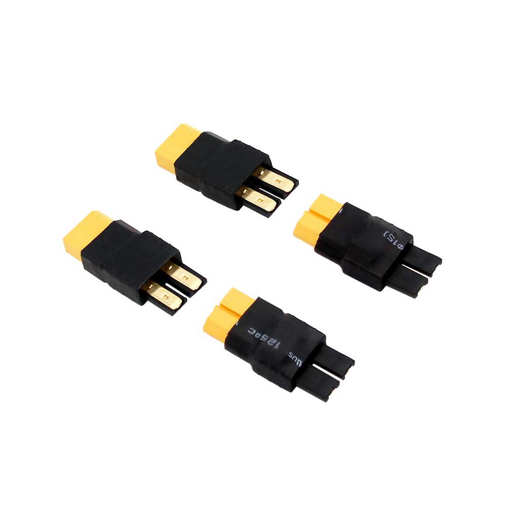 FLY RC 4PCS XT60 Female Plugs RC Battery Charger Adapter Connector ...