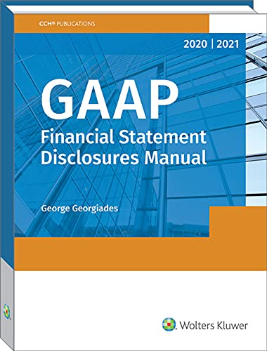 Amazon.com: Gaap Financial Statement Disclosures Manual 2021-2022: ...