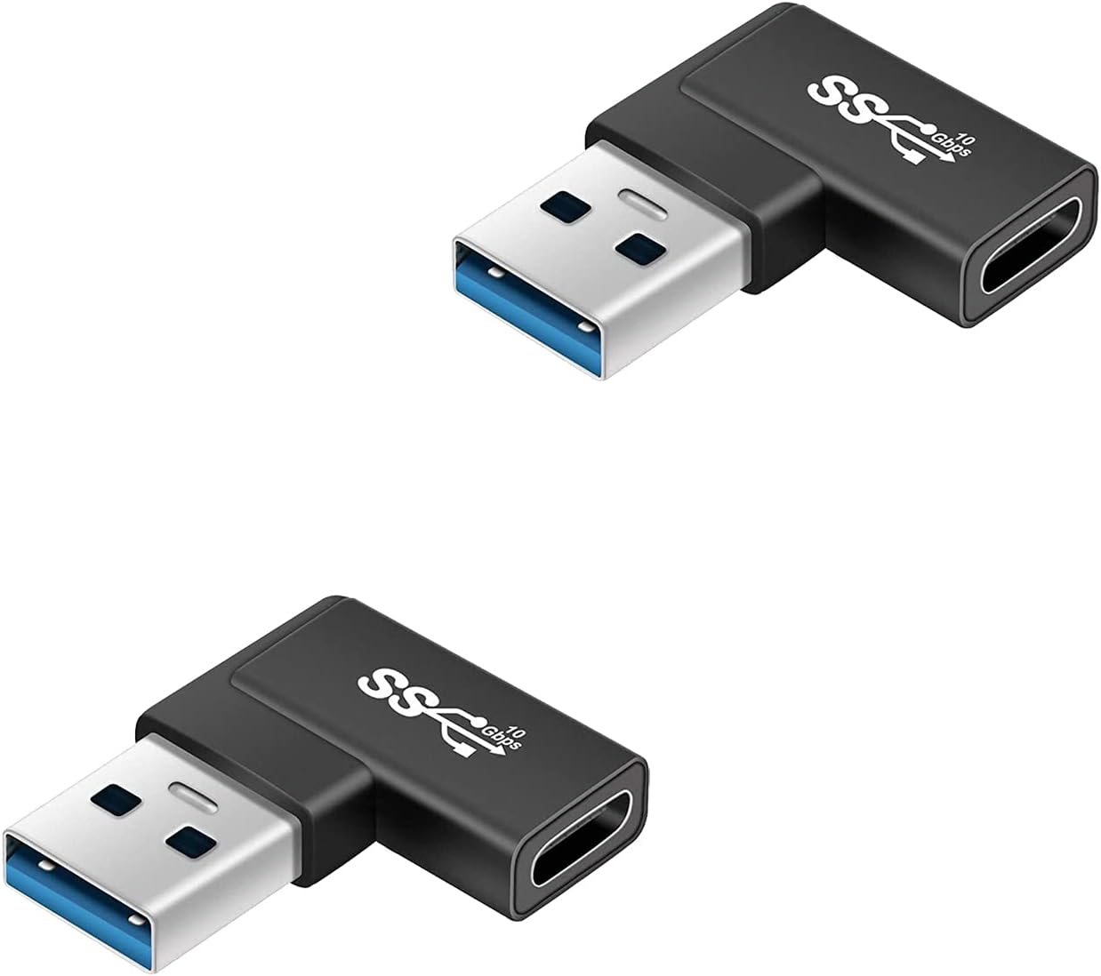 Amazon.co.jp: USB Type C(メス) to USB 3.0(オス) 変換アダプタ L型 (2個セット) Suptopwxm ...