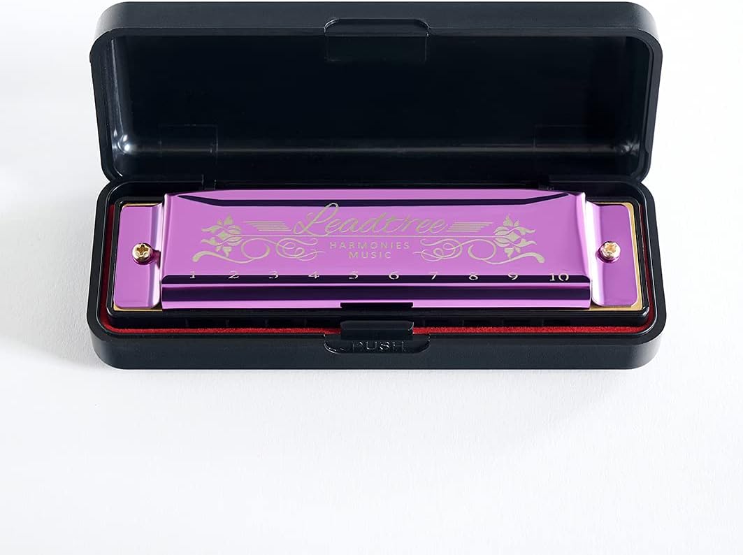 Amazon.com: HOHNER Clearly Colorful Translucent Harmonica - Purple ...