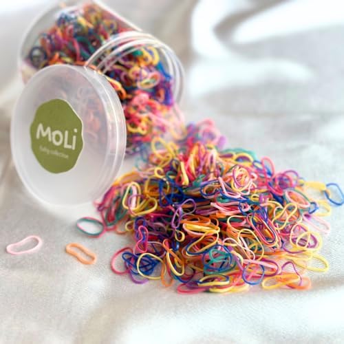 Amazon.com: 1500 PCS Toddler Baby Infant Mini Thin Gentle Hair Elastics ...