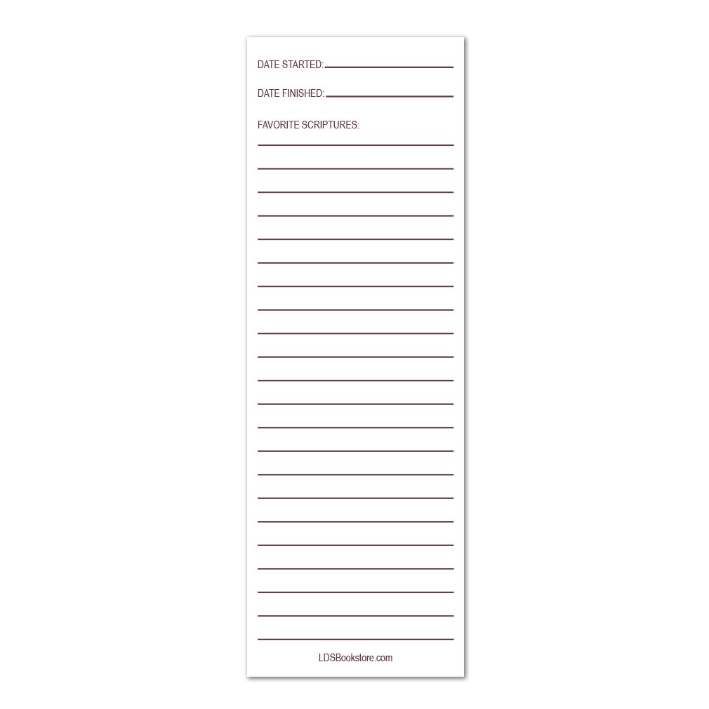 Lds New Testament Bookmark Our New Testament Study : Home Centered