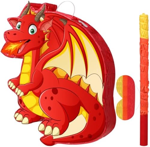 Amazon.com: Red Dragon Pinata for Chinese New Year Party (16.5 X 13 3 ...