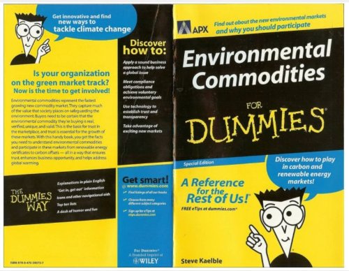 Environmental Commodities for DUMMIES: Steve Kaelble: Amazon.com: Books