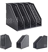 SAYEEC Collapsible Magazine Holder Plastic Desktop Vertical 4 ...