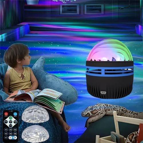 FinLuxEsti Galaxy & Star Projector with Remote Control, 14 LED Light ...
