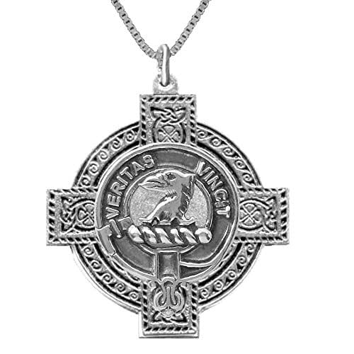 Amazon.com: Allison Scottish Clan Crest Celtic Cross Pendant : Handmade ...