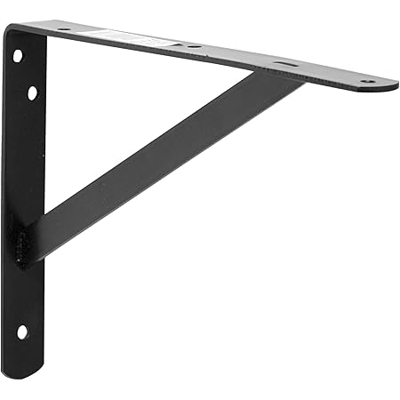 Amazon.com: Decko Products 49144-10 Heavy-Duty Shelf Bracket, 10.5-Inch X 7.5-Inch, Black, 10 ...