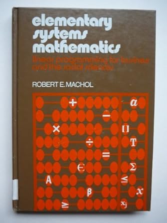 Amazon.com: Elementary Systems Mathematics: Linear Programming for ...