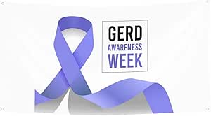 Amazon.com: Gerd Awareness Week Ribbon Banner Yard Outdoor Party ...