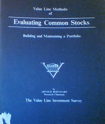 Value line methods of evaluating common stocks, building and ...