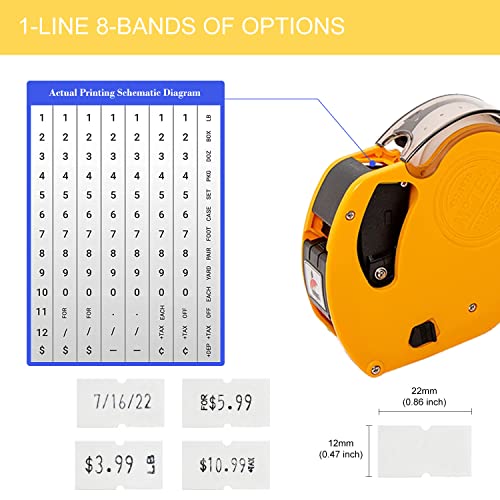 Snapklik.com : Motex MX-5500 New Version 1 Line 8 Digits Price Tag ...