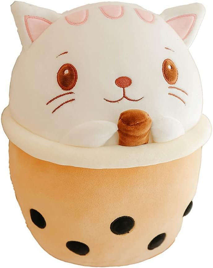 Rongchuang Corgi Boba Plushie, Cute Boba Tea Plush Toy Kawaii Stuffed ...