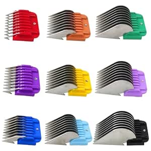 Amazon.com: Animal Stainless Steel Attachment 9 Color Guide Comb Set ...