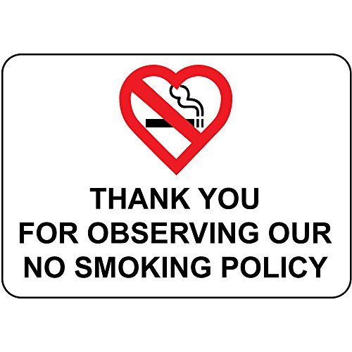 Buy Vivityobert Thank You for Observing Our No Smoking Policy Sign ...