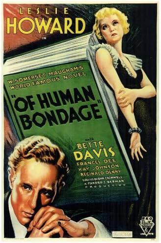 Of Human Bondage Poster 27x40 Bette Davis Leslie Howard Frances Dee ...