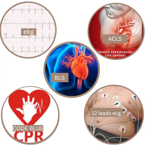 Snapklik.com : 12 Pcs- EMT/Paramedics/EMS Badge Reference Card - CPR, ACLS, BLS, Code Blue, EKG ...