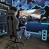 Amazon.com: Furmax Fabric Gaming Chair with Footrest, Video Game Chair ...