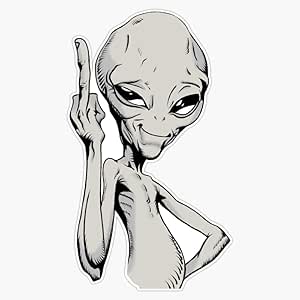Amazon.com: Alien Paul Vinyl Window Bumper Sticker Decal 5" : Automotive